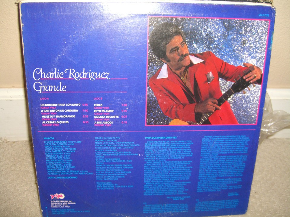 Charlie Rodriguez - Grande - Rare LP in Excellent Conditions - L5 | eBay