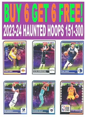 2023-24 Panini Haunted Hoops NBA (BUY 6 GET 6 FREE) You Pick/Choose ...