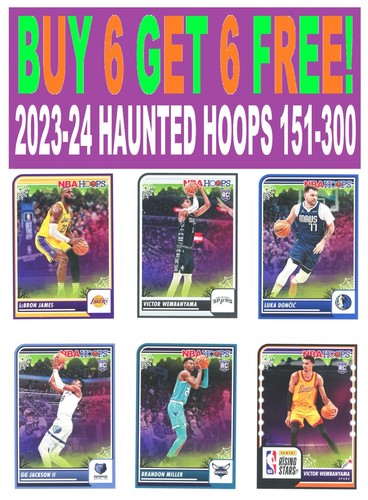 2023-24 Panini Haunted Hoops NBA (BUY 6 GET 6 FREE) You Pick/Choose ...