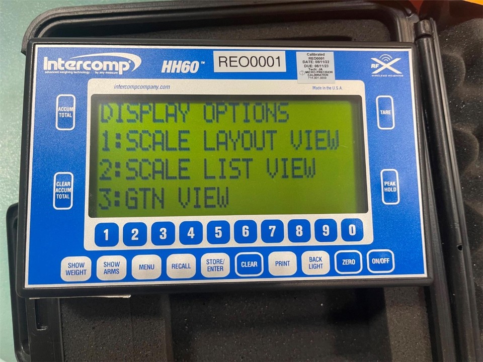Intercomp 101225-RFX HH60 Wireless Handheld Scale Indicator RFX ...
