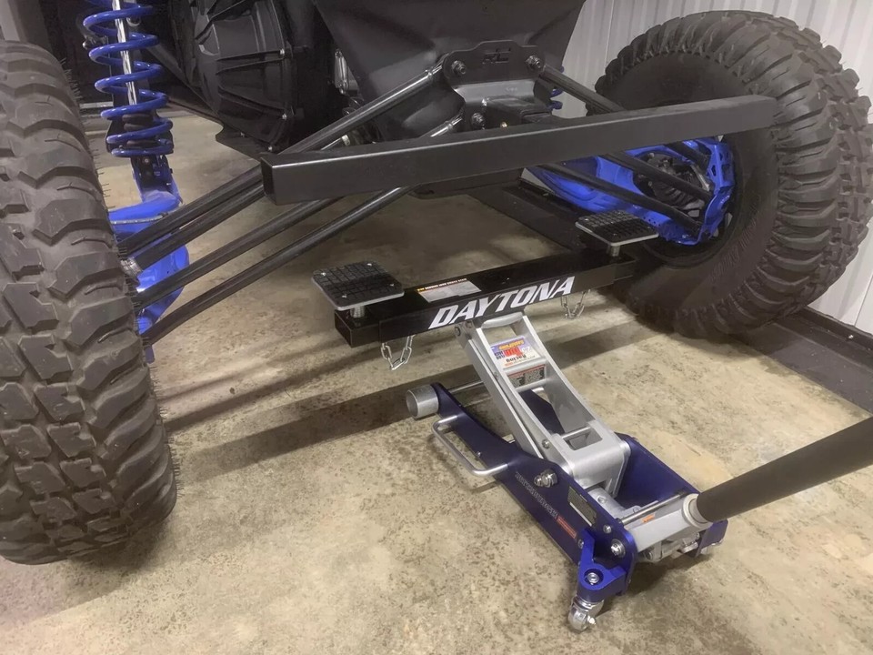 2 Ton Steel Floor Jack Cross Beam Adapter Saddle Heavy Duty Service ...