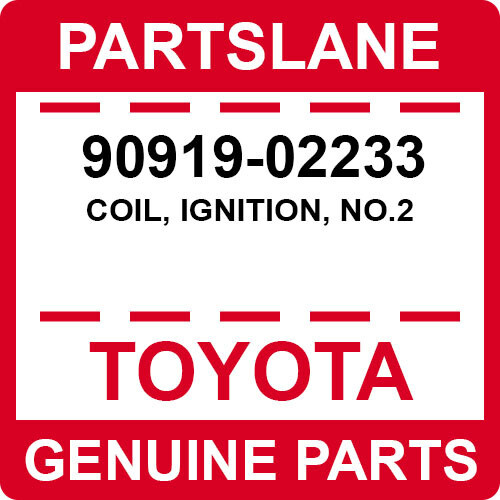 Genuine Toyota 90919-02233 Coil Ignition No.2 9091902233 OEM for sale ...