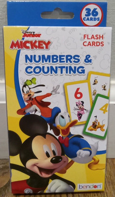 New - Disney Junior Mickey Numbers and Counting Flash Cards - Learning ...