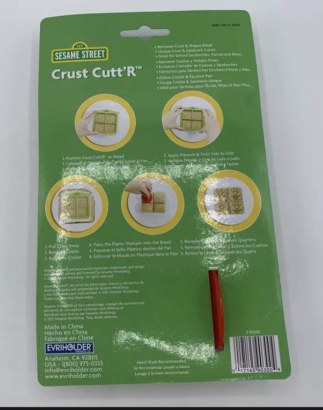 Sesame Street Elmo Sandwich Crust Cutter With Elmo Stamp New | eBay
