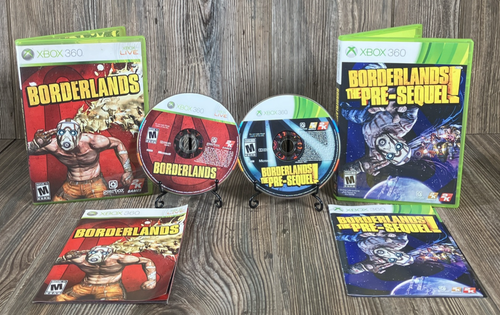 Borderlands/ Borderlands: The Pre-Sequel Xbox 360 Lot Game Case Manual ...