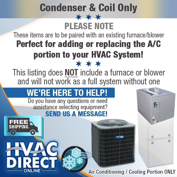 ACiQ 5 Ton Central Air Conditioner Unit & Coil AC Split System, 13.8 ...