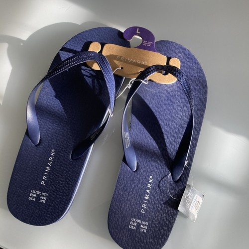 New Primark Blue Flip Flops Size Large 11/12 US | eBay