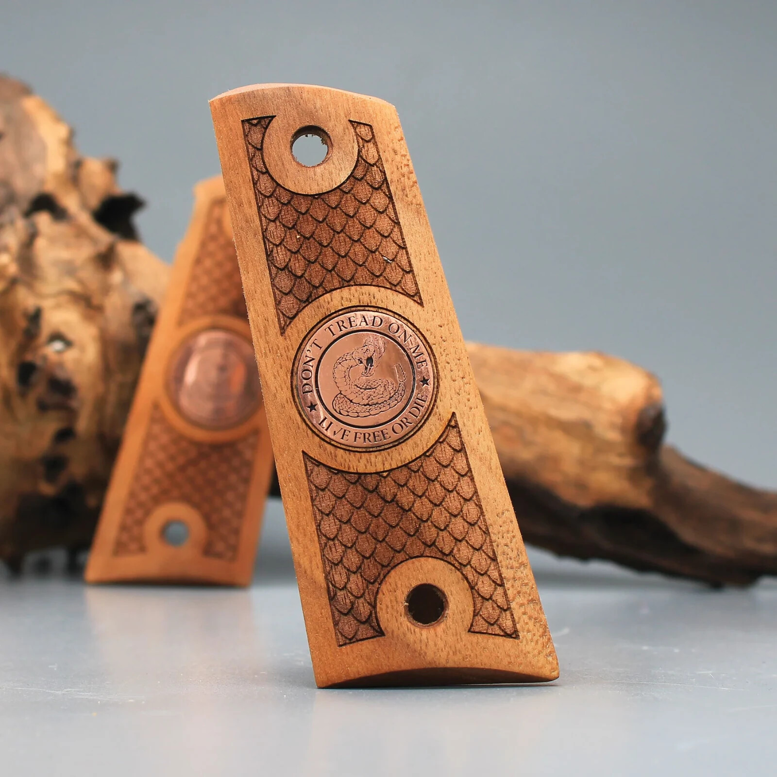 Colt 1911 Grips Full Size Turkish Walnut Wood Hand Pistol Set Nice ...