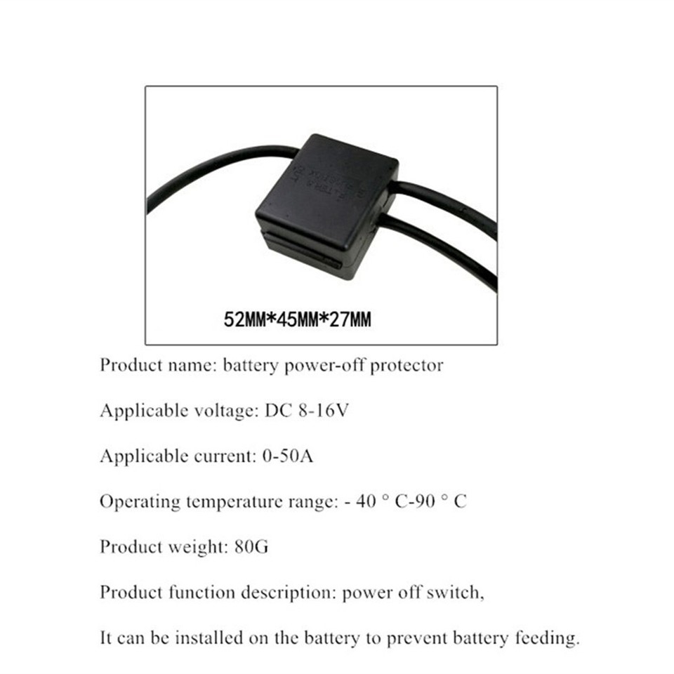 Motorcycle ATV Battery Isolator Disconnect Cut Off Kill Switch Button ...