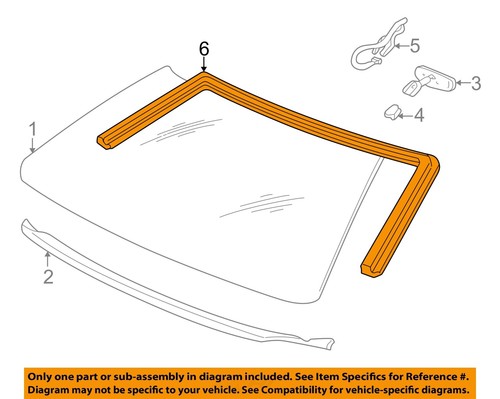 GM OEM 97-05 Century Windshield Reveal Moldings-Reveal Molding 10402060 ...