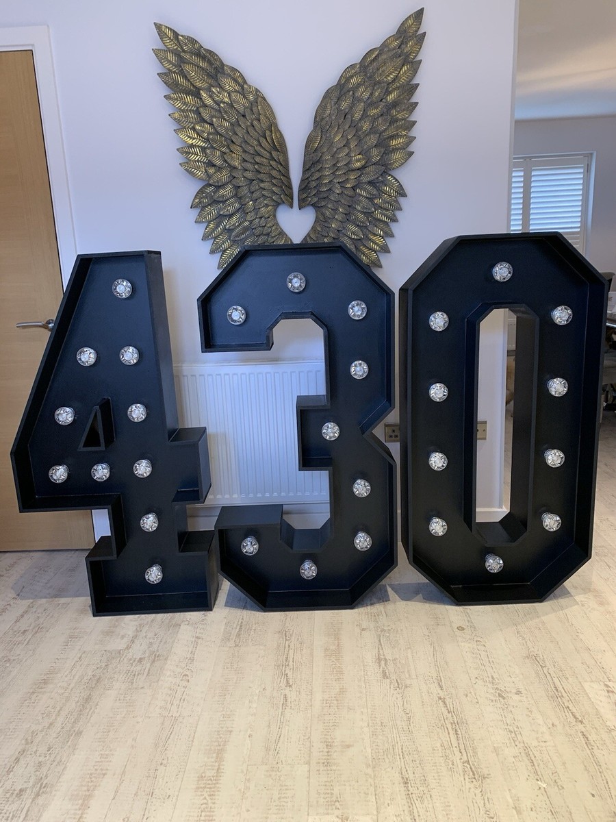 Marquee Lighted Numbers Number 0 9 LED Marquee Sign Light Indoor Wall