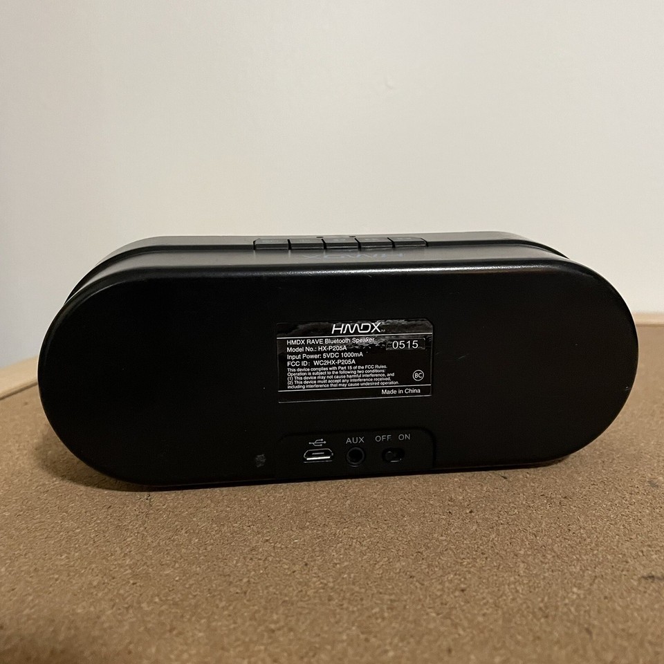 HMDX Audio RAVE Wireless Portable Speaker Black Working 31262057969| eBay