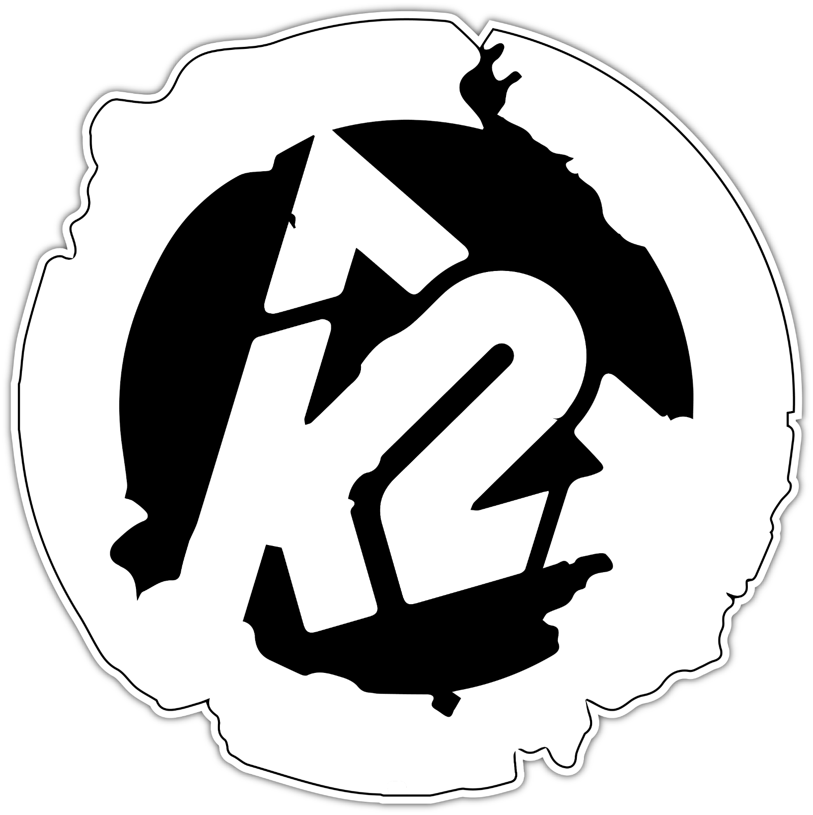 K2 Snowboard Punisher Ski Winter Sports Slalom Vinyl Sticker Decal Car ...