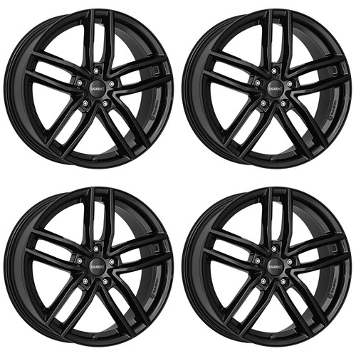 4 Dezent TR black wheels 7.5Jx17 5x112 for Seat Alhambra Altea Ateca ...