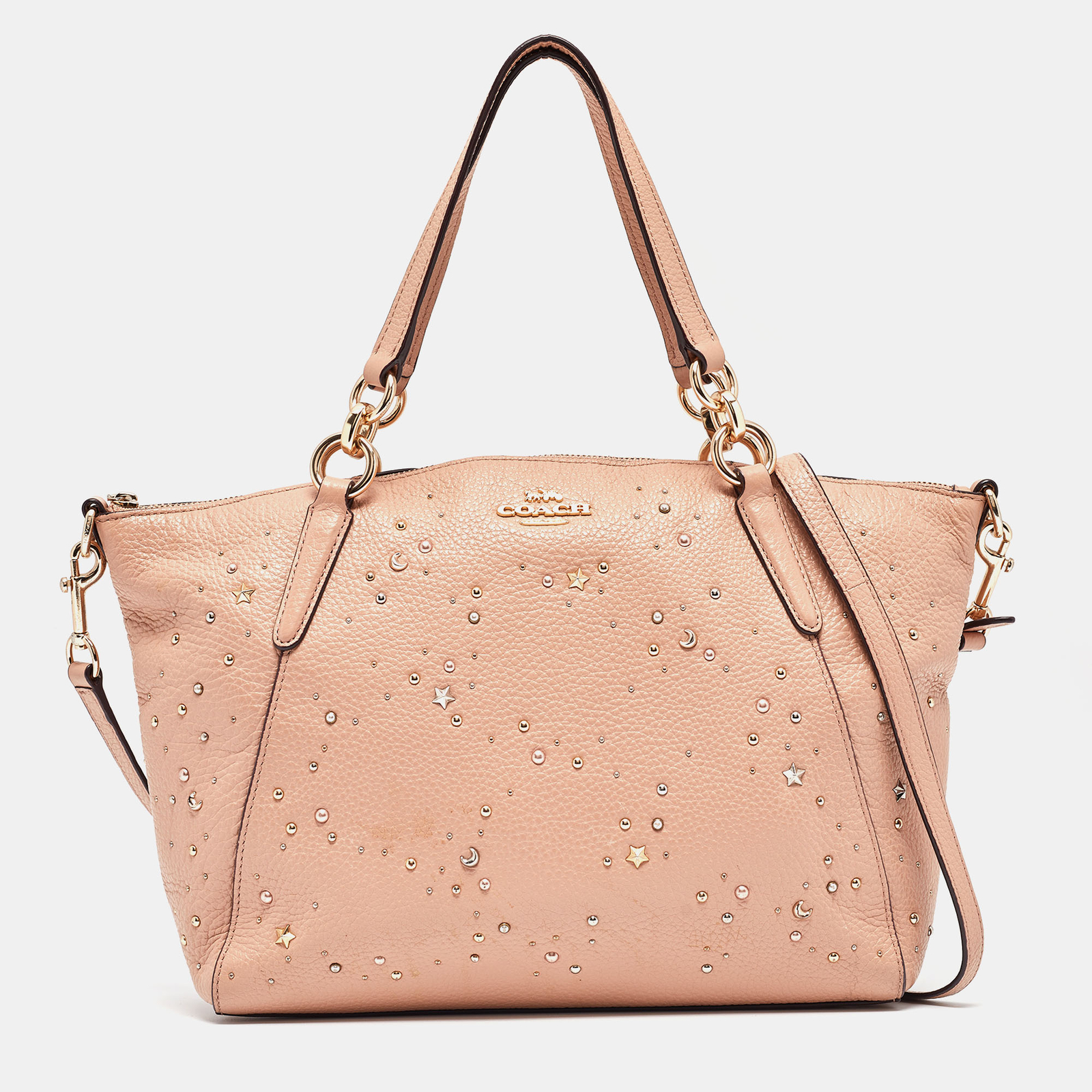 Coach Peach Leather Small Kelsey Satchel - Gem