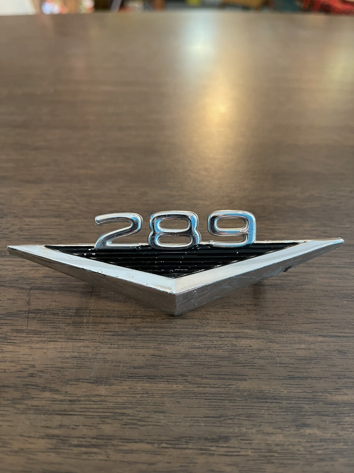 1965-66 289 Ford Mustang Engine Size Emblem | eBay