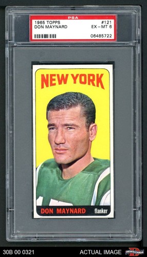 1965 Topps #121 Don Maynard Jets HOF UTEP PSA 6 - EX/MT | eBay