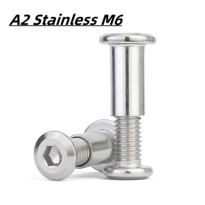 Furniture Connector Bolts & Cap Nuts Flat Head Allen Key Screws A2 ...