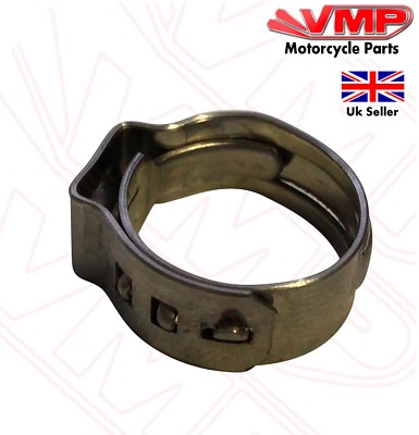 High Pressure Fuel Hose Pipe Crimp Clip Air Silicone Petrol Water 148mm ...