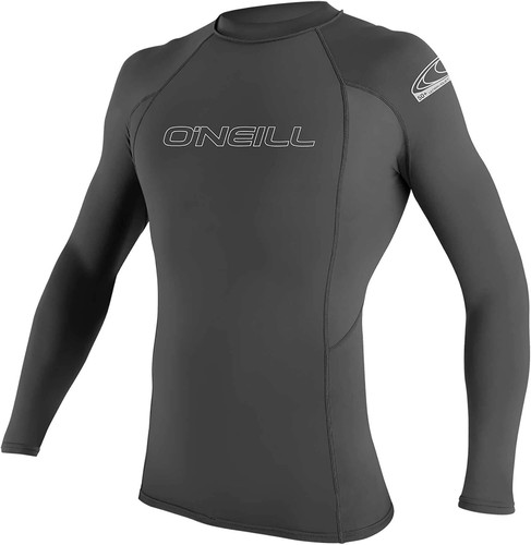 O'NEILL MEN BASIC SKINS UPF 50+ UV PROTECTION LONG SLEEVE RASH GUARD ...