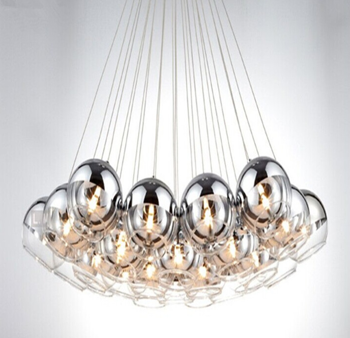Chandelier Ceiling Light Glass Shades | Shelly Lighting