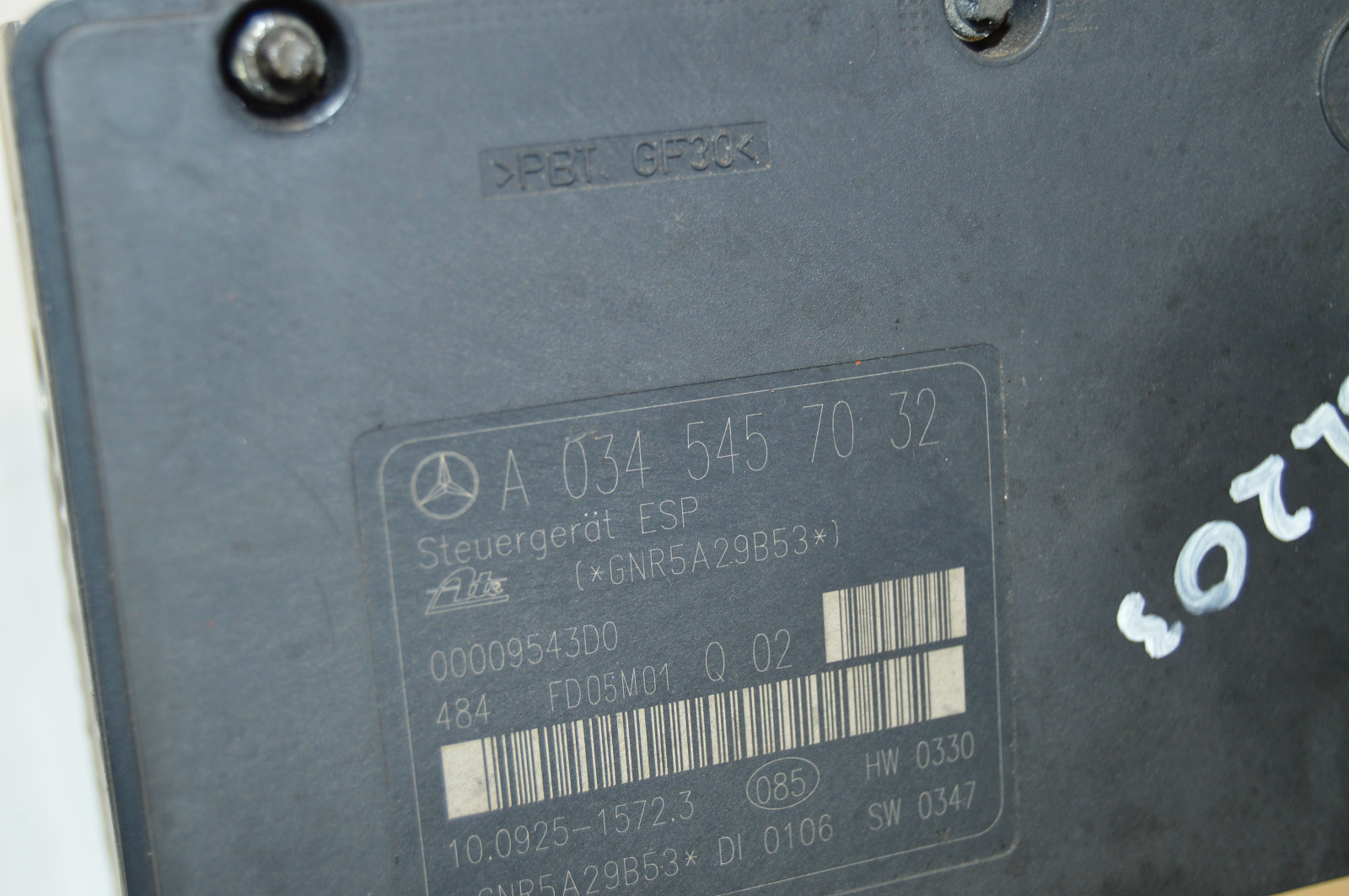 Mercedes Benz W203 CL203 2.1CDI ABS PUMP CONTROL UNIT A0345457032 ...