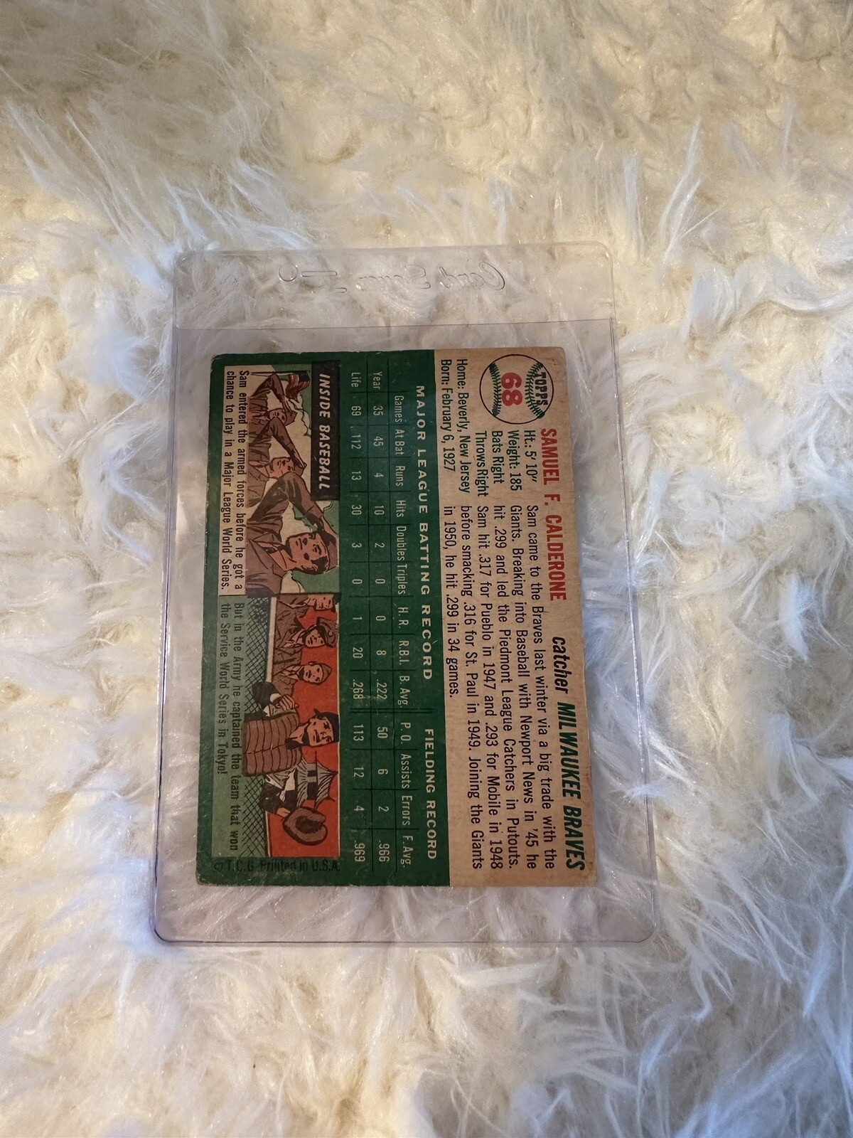 1954 Topps - #68 Sam Calderone for sale online | eBay