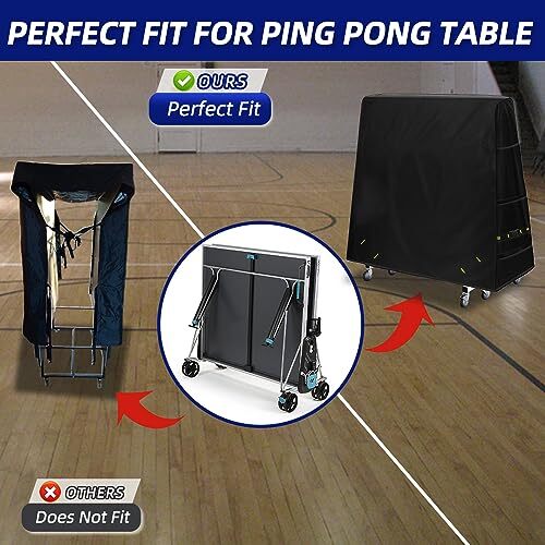 600D Ping Pong Table Cover - Ping Pong Table Cover Outdoor 10.7×7.4ft ...