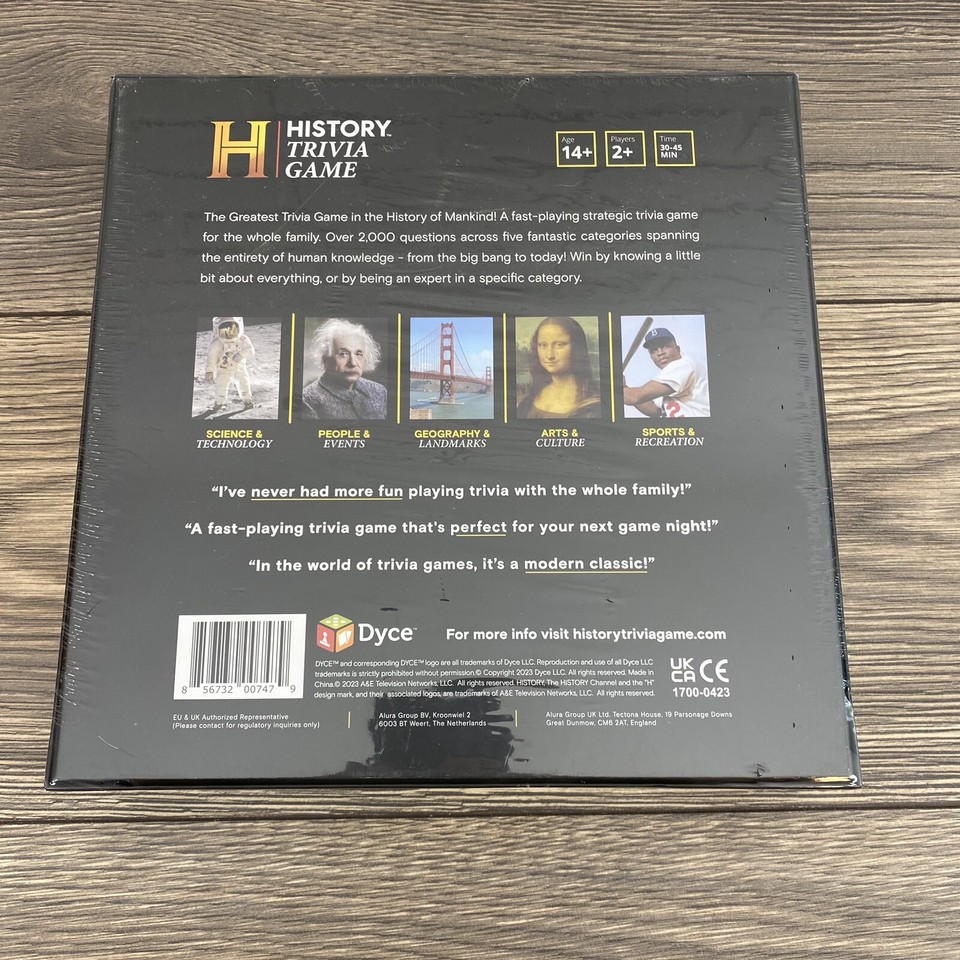 HISTORY Channel Trivia Card Game - General Knowledge Game NEW ...