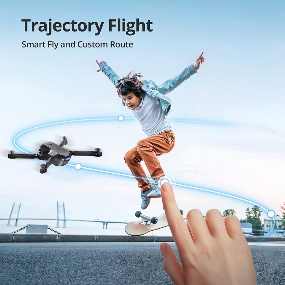 Potensic P4 FPV Drone with 1080P Camera Foldable RC Quadcopter 40 Mins ...