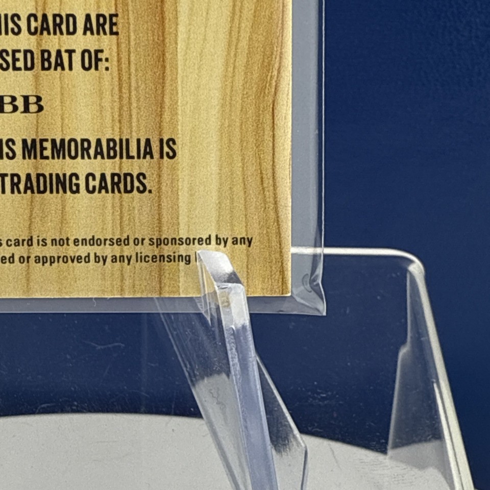 2025 Leaf Lumber Ty Cobb ALL-TIME ENSHRINED Game Used Bat Pieces Relic ...