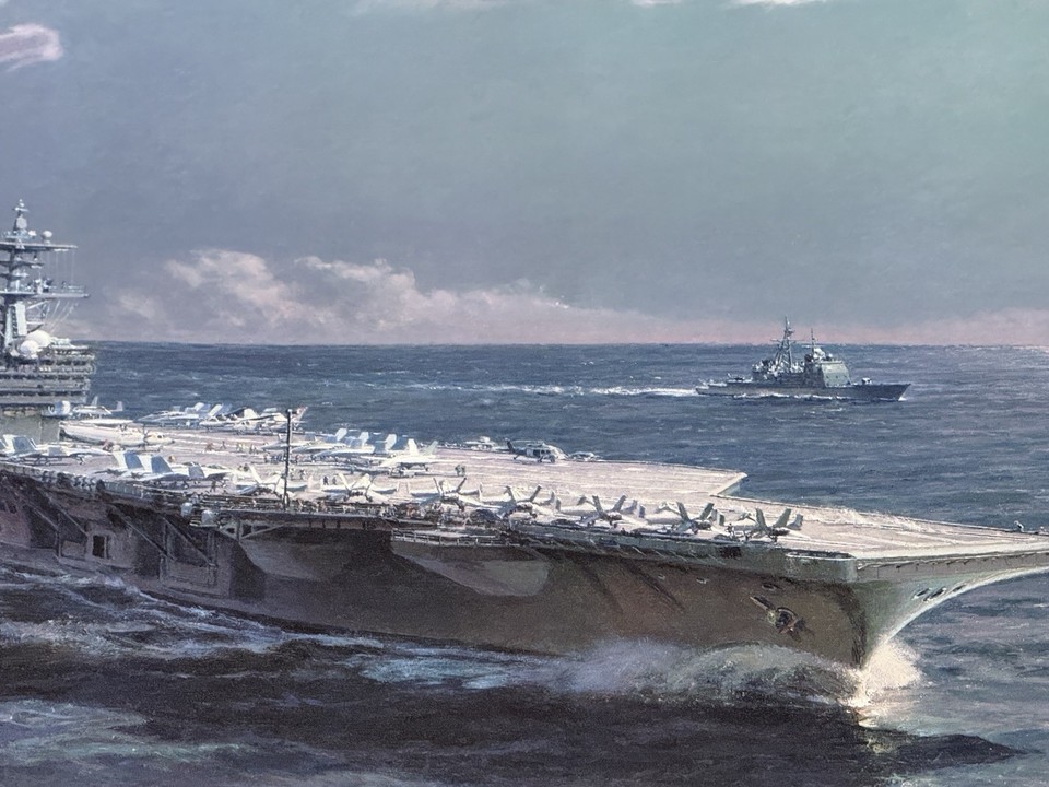 John Stobart-USS George H.W. Bush: Freedom At Work | eBay