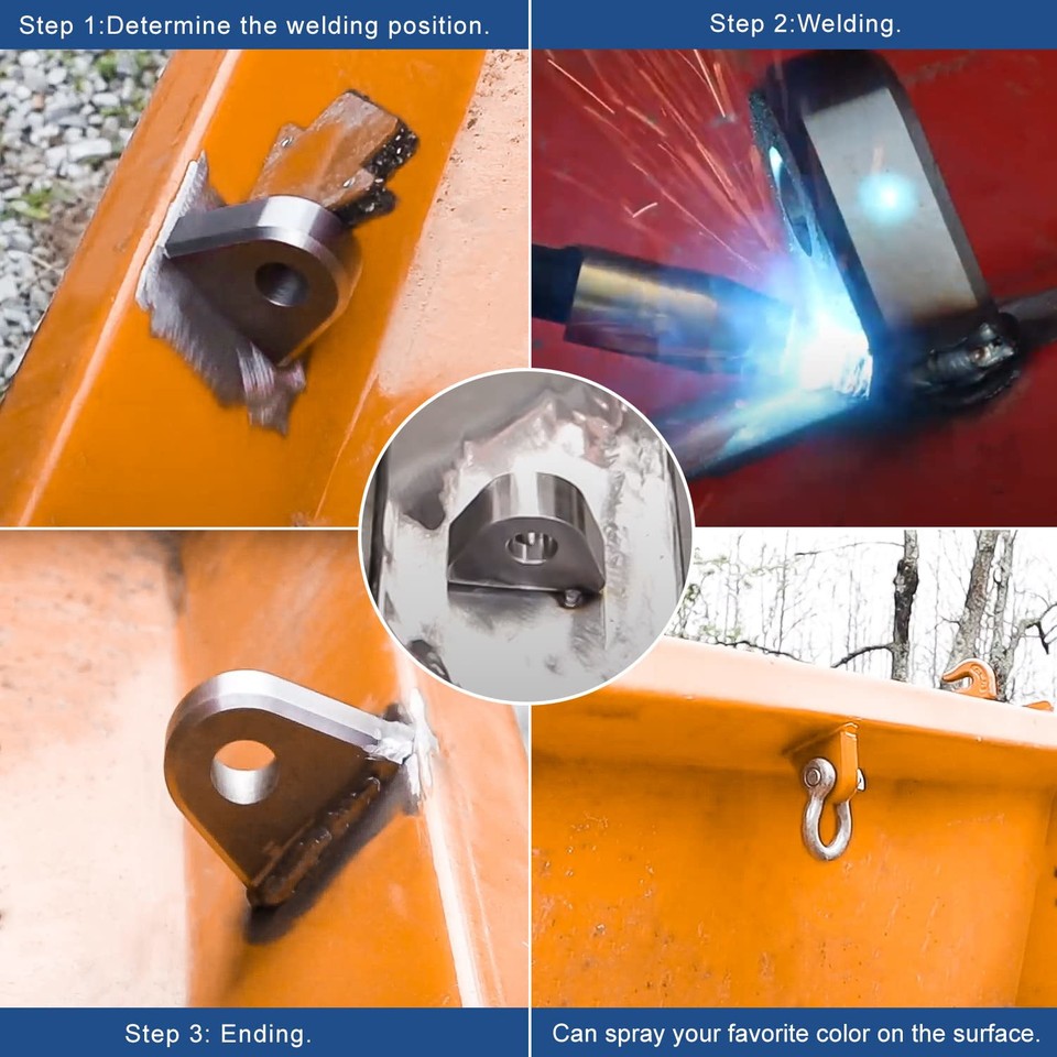 Weld On Shackle Clevis Mount 2pcs For Car Truck Tractor Mount 1" Thick Steel🔥 | eBay