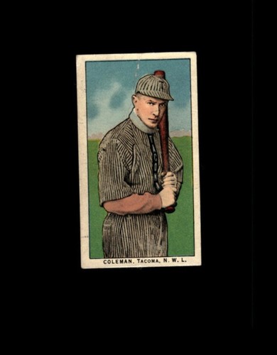 1909-11 Obak T212 Set-Break Coleman (Tacoma) LOW GRADE (crease ...