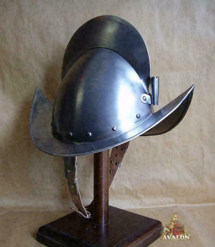 Medieval Kettle Hat Helmet Reenactment Morion Steel Spanish Armor ...