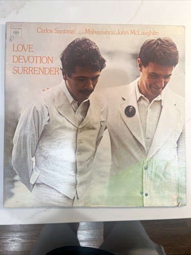Santana & McLaughlin Love Devotion Surrender LP 1973 Vinyl Record Water damage | eBay