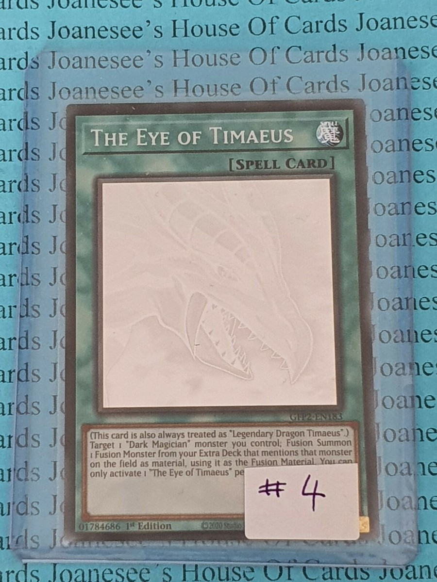 Eye Of Timaeus Real Card Yugioh Card BACH KR003 “Timaeus The Dragon