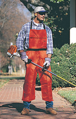 Genuine STIHL® "chapron" apron/chaps safety apparel for weed whacking ...