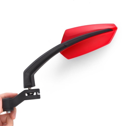 KiWAV Tulip Red & Black Rear Side View Mirrors M8 M10 Motorcycle ...