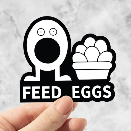 ITYSL Feed Eggs Sticker Waterproof for Laptop, Drinkware Tim Robinson ...