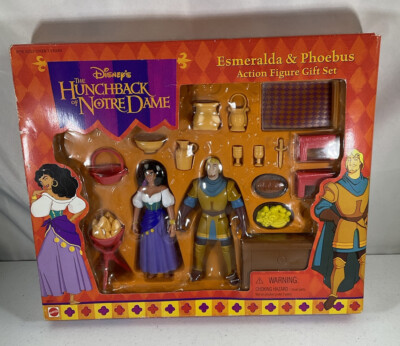 Disney Mattel Hunchback of Notre Dame Esmaralda & Phoebus Action Figure ...