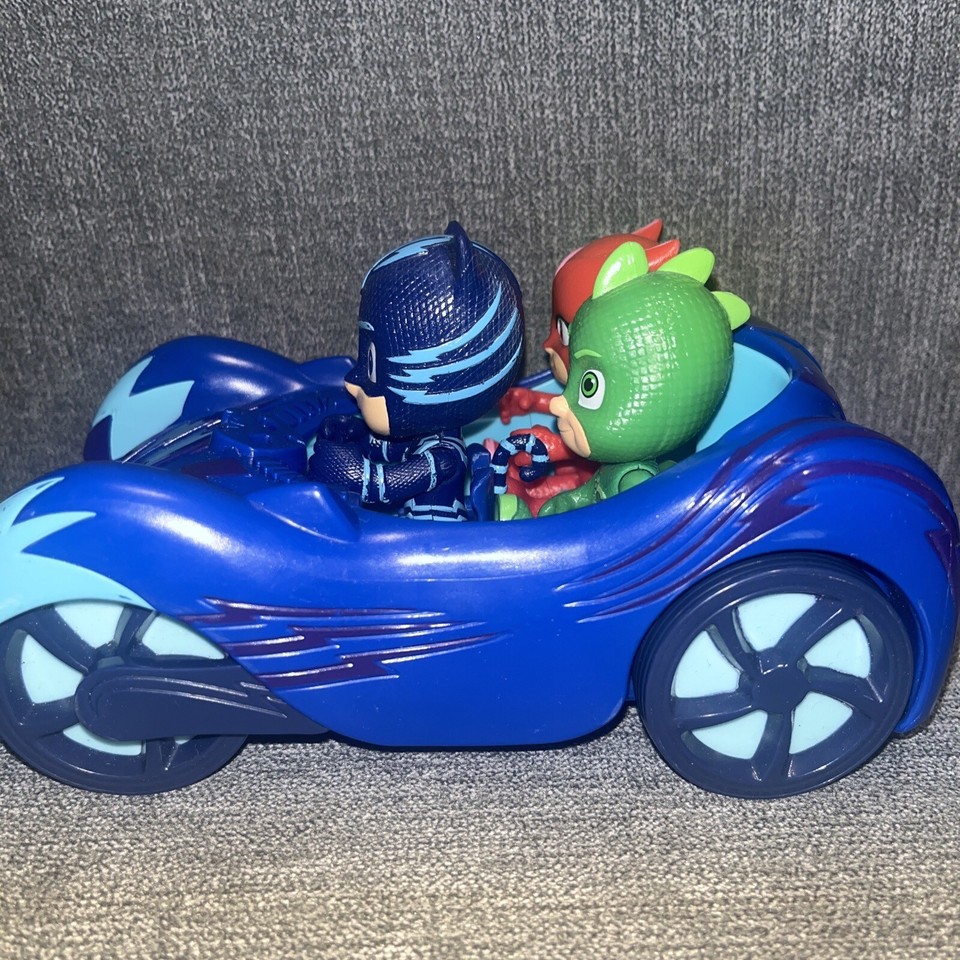 PJ Masks Cat-Car w/ Catboy Figure + Owlette Gekko Just Like the Show ...
