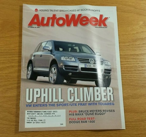 AUTOWEEK Magazine Auto Week Vintage Issue From October 28, 2002 | eBay