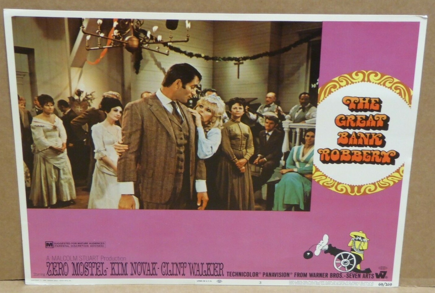 Kim Novak Clint Walker "The Great Bank Robbery" Lobby Card 1969 #3 | eBay