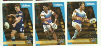 2019 NRL Traders Best & Less GOLD COAST TITANS TEAM SET 3 CARDS BL013 ...