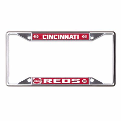 CINCINNATI REDS MEGA LOGO 6"X12" METAL LICENSE PLATE FRAME NEW WINCRAFT ...