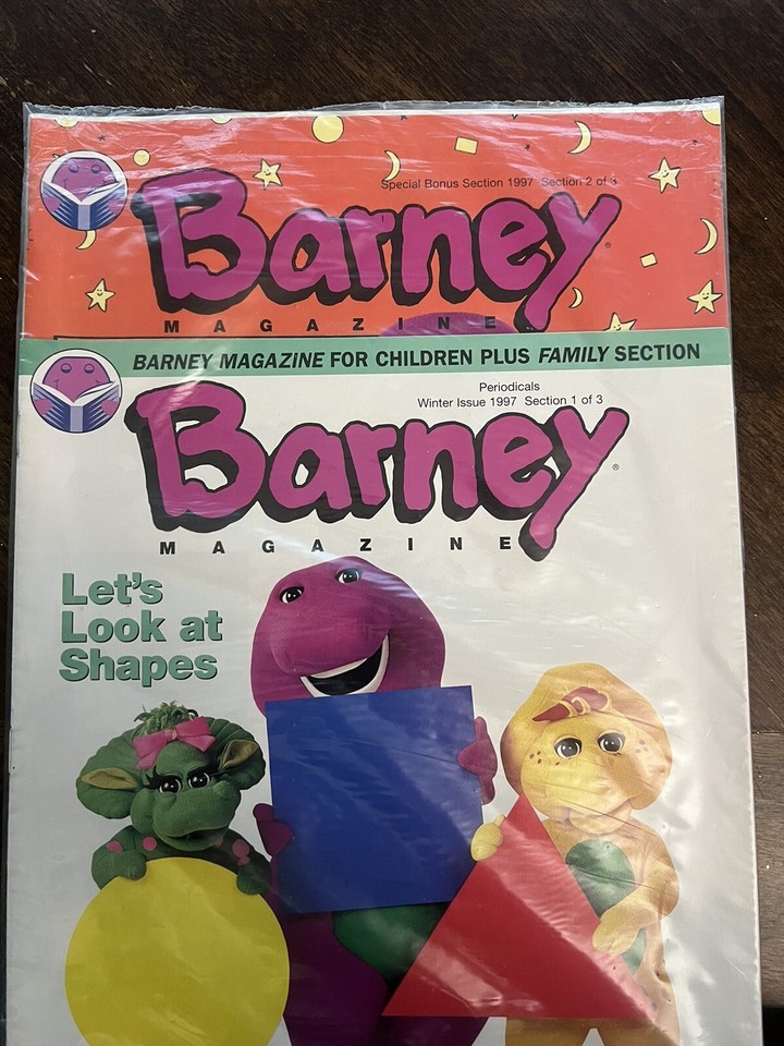 Barney Sealed Winter Issue 1997 Magazine Set/ Collectors Item. | eBay
