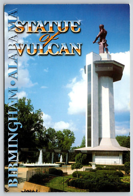 Postcard Vulcan Statue Birmingham Alabama Palace of Mines and ...