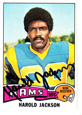 Harold Jackson Los Angeles Rams SIGNED Topps autographed card | eBay