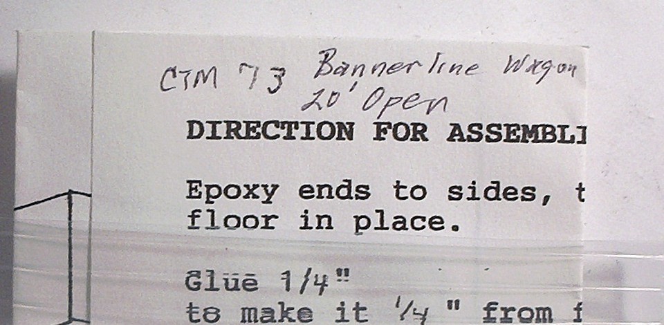 CIRCUS TRAIN MINIATURES CTM73 BANNERLINE 20; OPEN WAGON LTD ED DIECAST ...